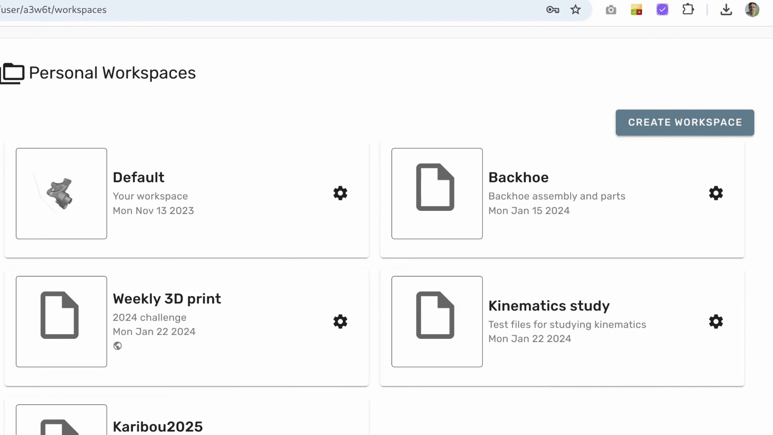 Create a new workspace – Ondsel Lens